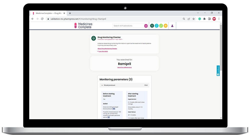Drug Monitoring Checker | Pharmaceutical Press