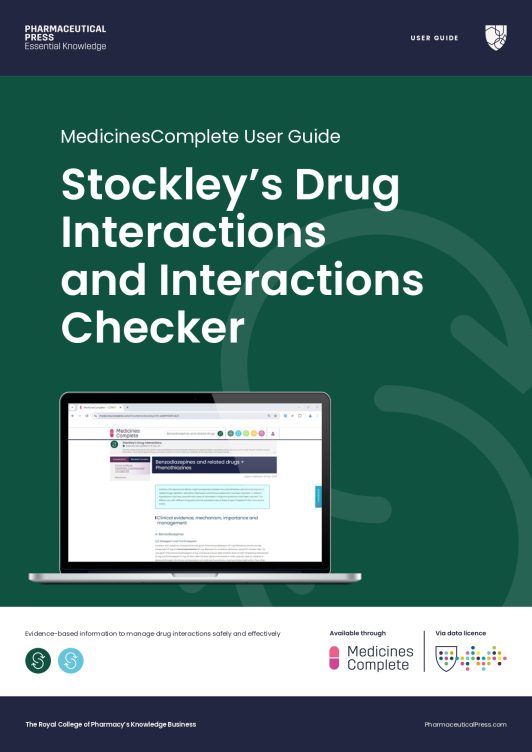 Stockley's Drug Interactions and Stockley's Interactions Checker ...