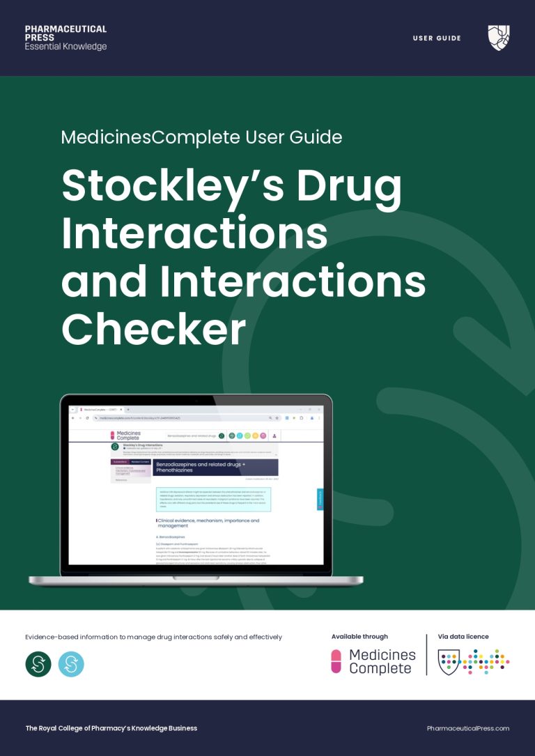 Stockley's Drug Interactions and Stockley's Interactions Checker ...